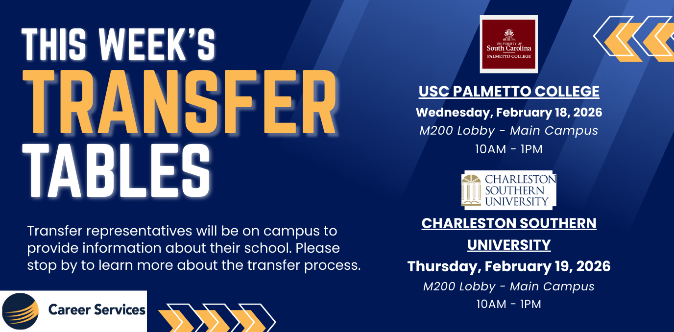 Transfer Table Talk | USC Palmetto College